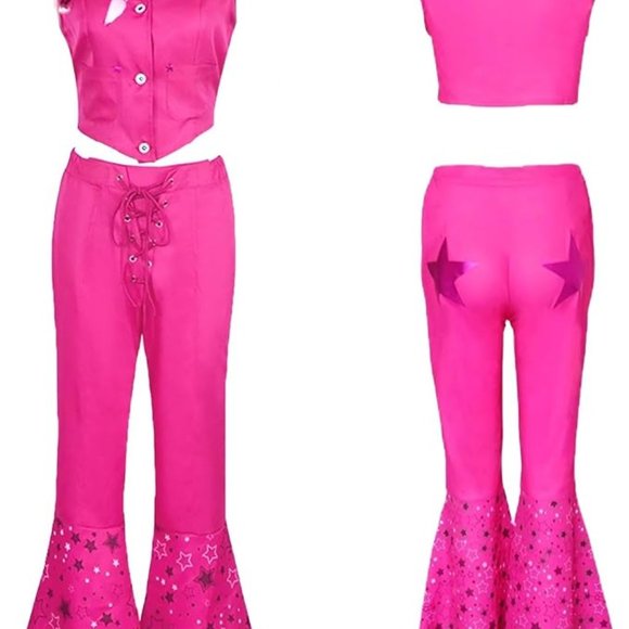 Diona J | Pants & Jumpsuits | Diona Rodeo Pink Cowgirl Costume Kid Teen ...